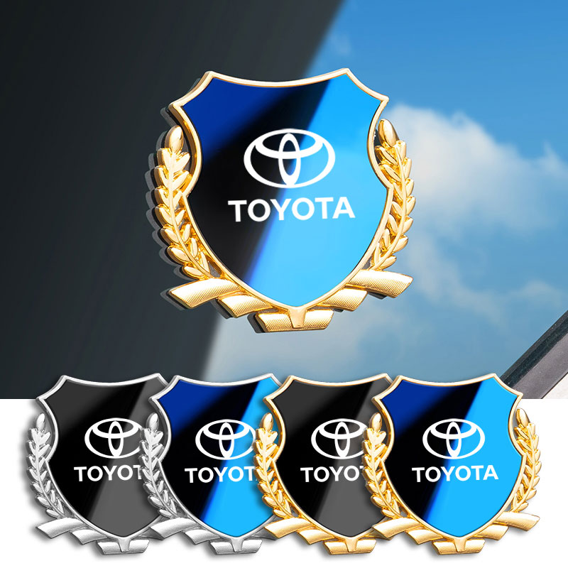 3D Metal Car Trunk Window Side Emblem Badge Decal Sticker For Toyota ...