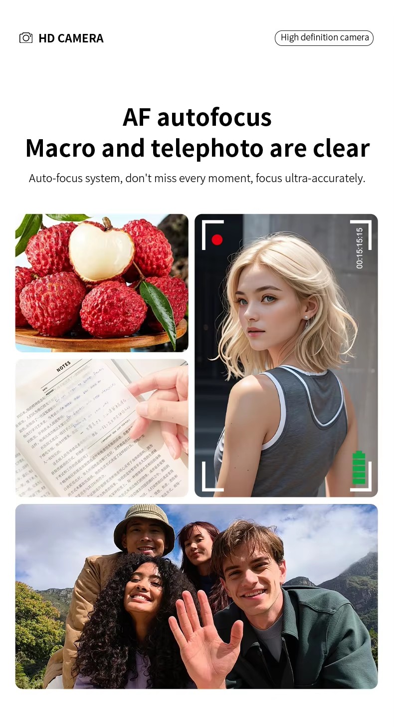 1080Pdigital camera Autofocus camera 2.4-inch IPS display, video ...