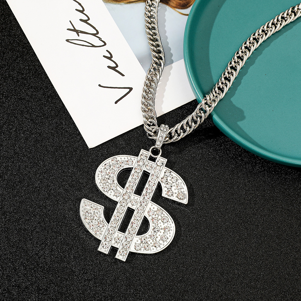 Imitation Gold Hip Hop Chain Necklace for Men Women Trendy Rap Fashion ...