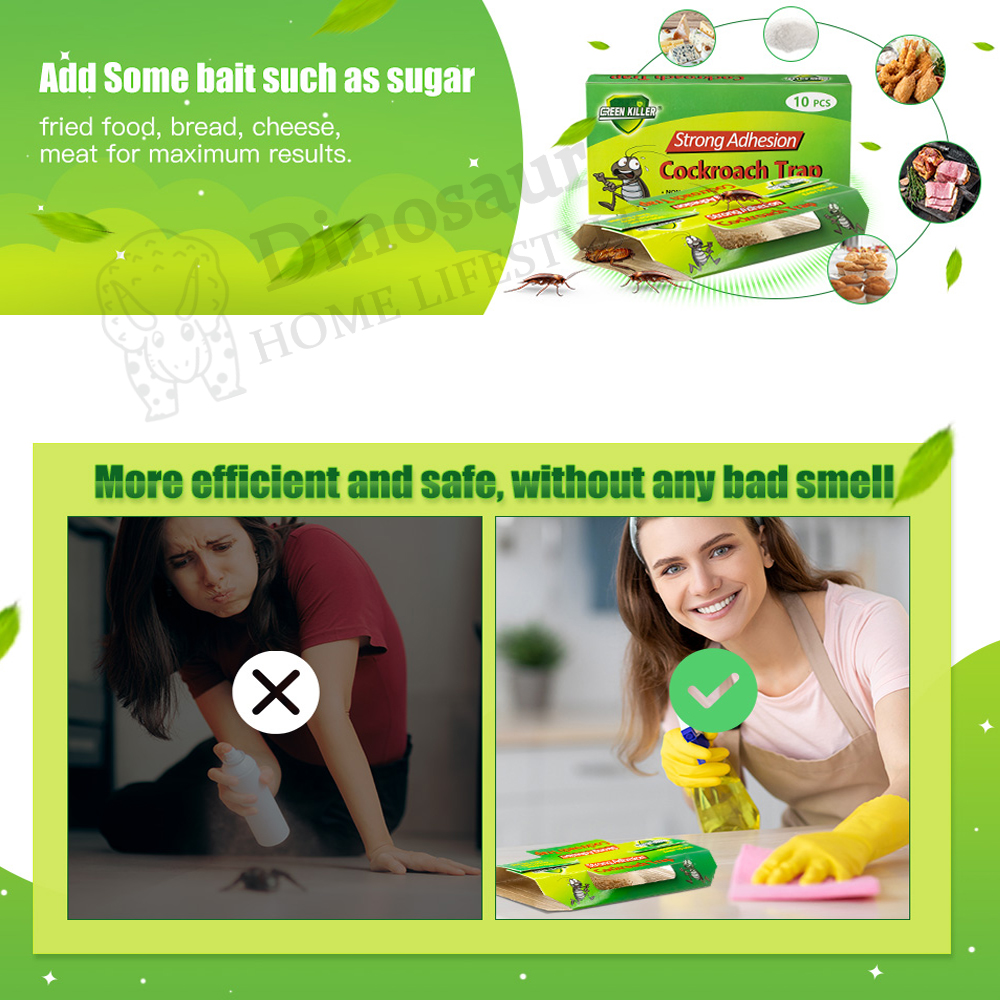 🇸🇬 ReadyStock - 【1 Box = 10Pcs】Lizard Trap & Cockroach Trap with baits ...