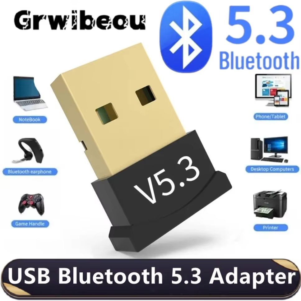 Trendy New BT5.3 Bluetooth Adapter USB Driver Free Wireless Transmitter ...