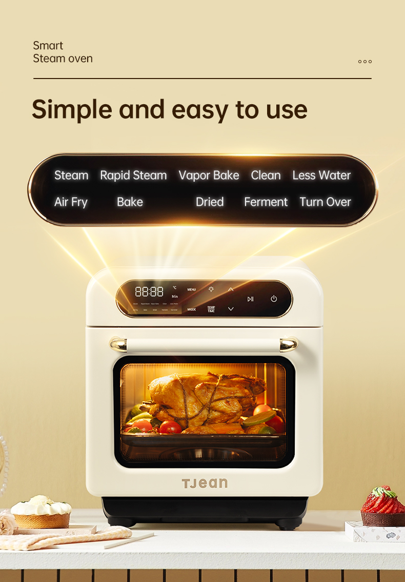 TJean Steam Oven Multifunctional Household Steam Air fryer Oven（12L ...