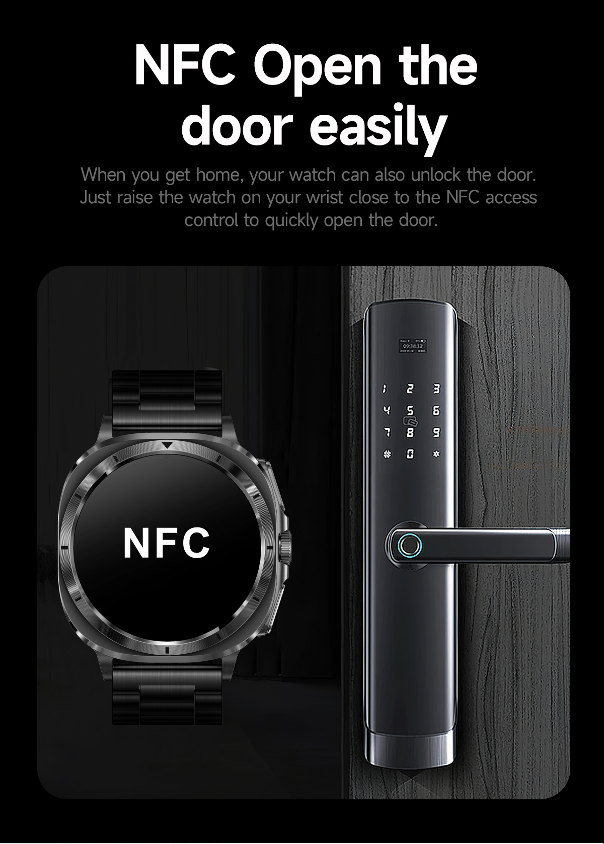 2025 New AI Medical Diagnosis Blood Lipids Uric Acid HRV Monitoring Smart Watch Men ECG+PPG NFC ...