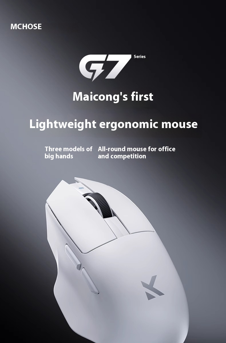 （In stock）MCHOSE G7 Wireless Mouse PAW3395 26000DPI Lightweight Three Mode Game Mouse | Shopee ...