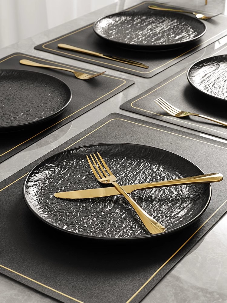 24-piece gift box stainless steel spoon and fork set gold cutlery set ...