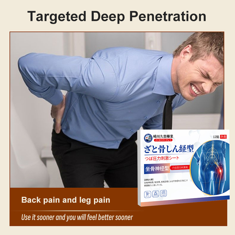 Japan sciatica pain relief Sciatica pain relief patch Lumbar & back ...
