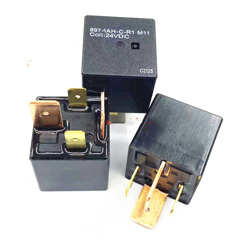Mini Relay 897-1AH-C-R1 24V 4 Pin 80A High Power Car Air Conditioning ...