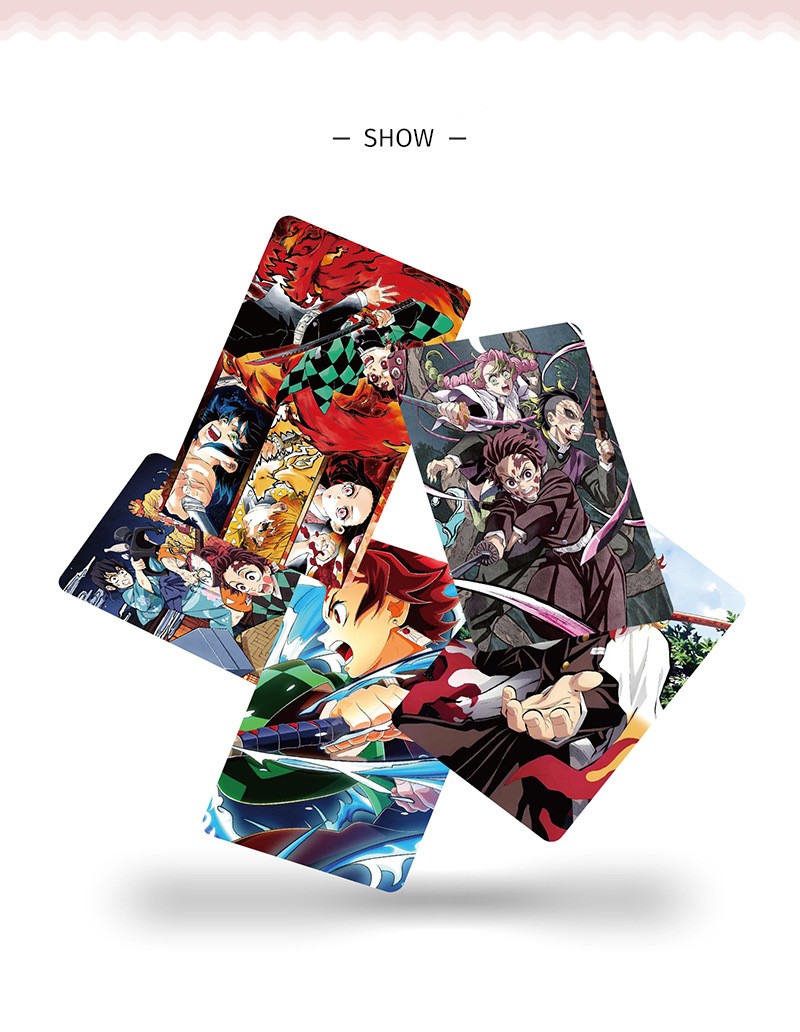 55Pcs Demon Slayer Lomo Cards Photocards Tanjiro Nezuko Mini Postcard ...