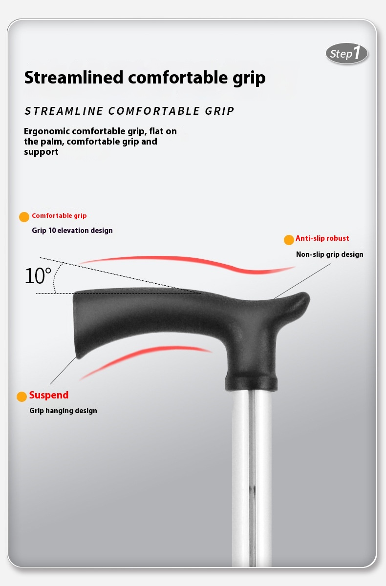 【Good Luck Store】[Walking Stick to Seat] A walking stick for support ...