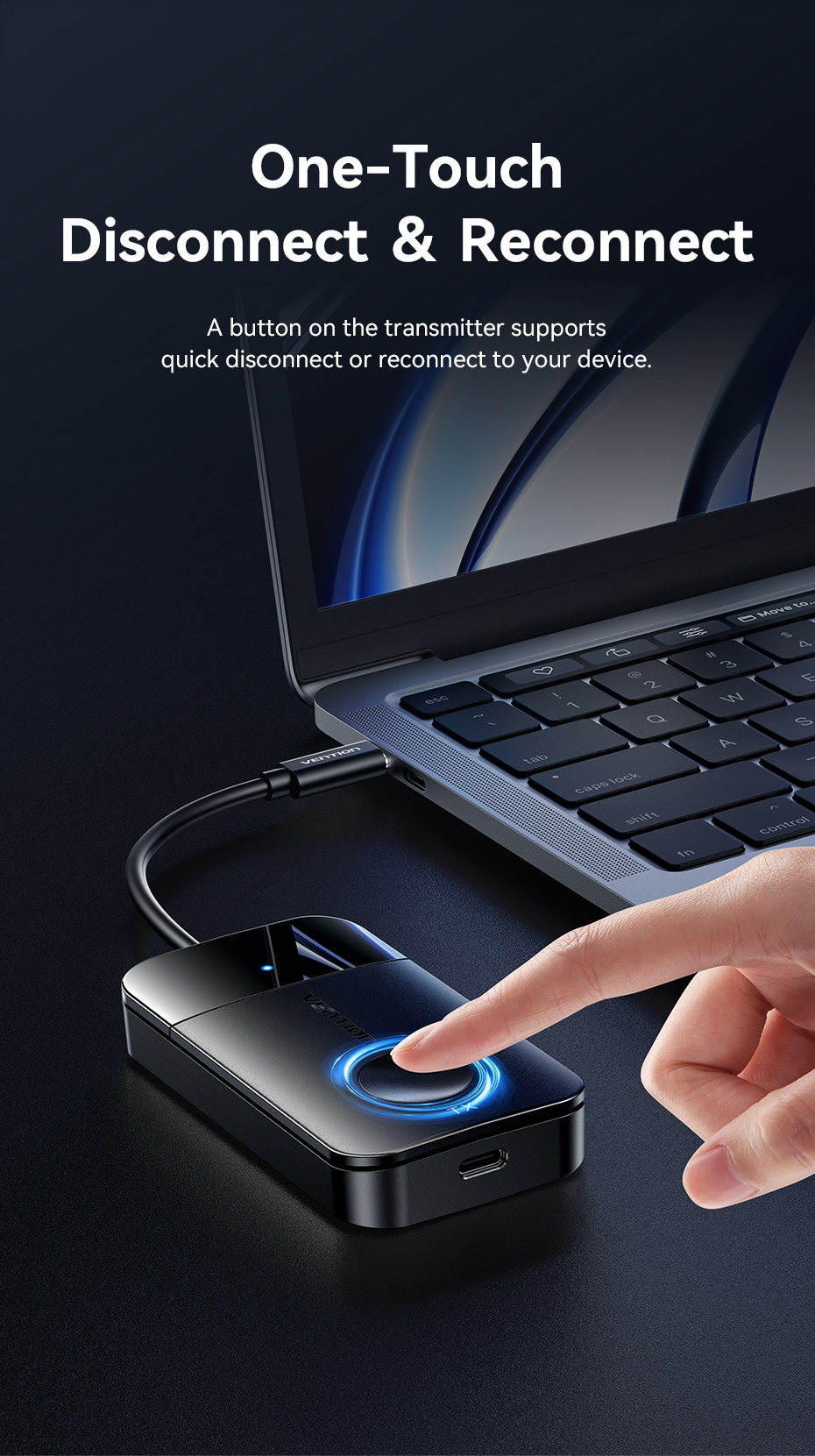 Vention Wireless HDMI Transmitter and Receive Projection Screen ...
