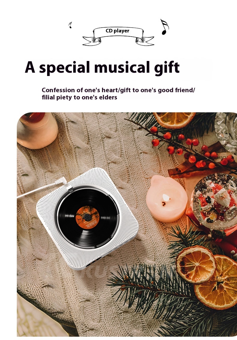 Cd Player With Hdmi Bluetooth Hd Hifi Speaker Fm Radio Aux Music ...