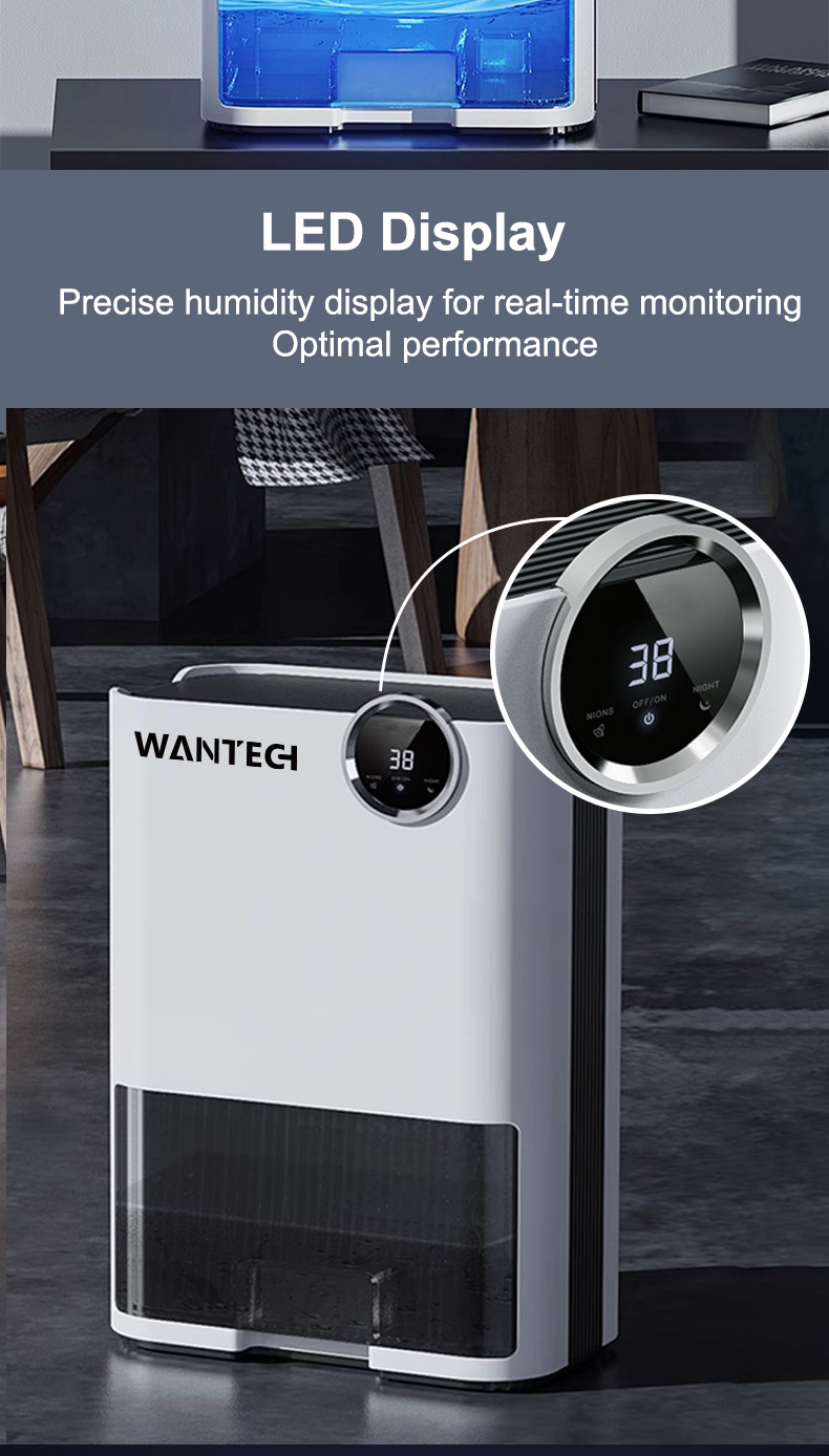 【SG Stock】 WANTECH™ Dehumidifier Air Purifier 1L/D|2LTank 2 in 1 Air ...
