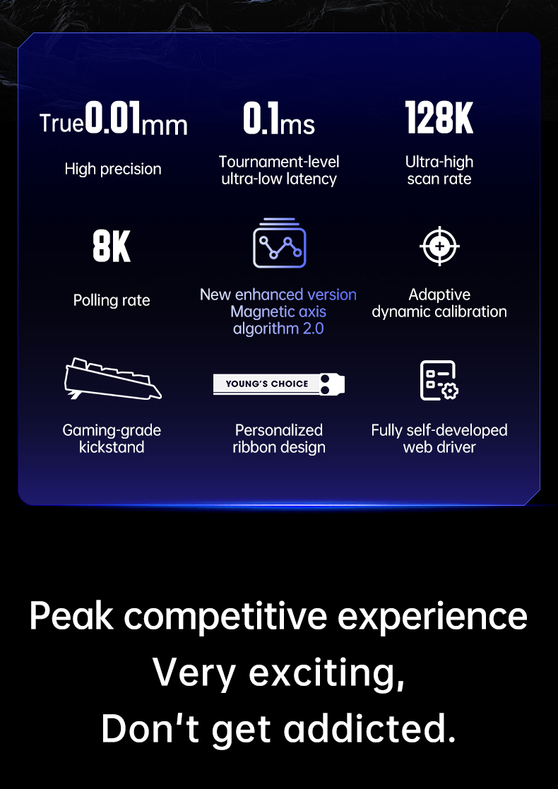 MCHOSE ACE68 Magnetic Switch RGB Gaming Keyboard Wired Rapid Trigger 8K ...