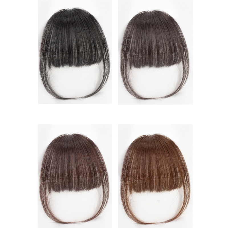 Invisible Air Bangs Hairpin - Seamless Sideburn Hair Extensions for ...