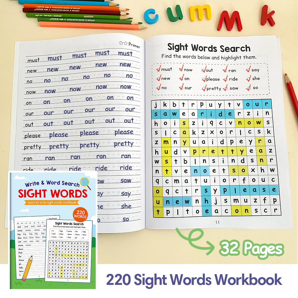 43 Pages Read and Find Phonics Search Educational English Workbook for ...