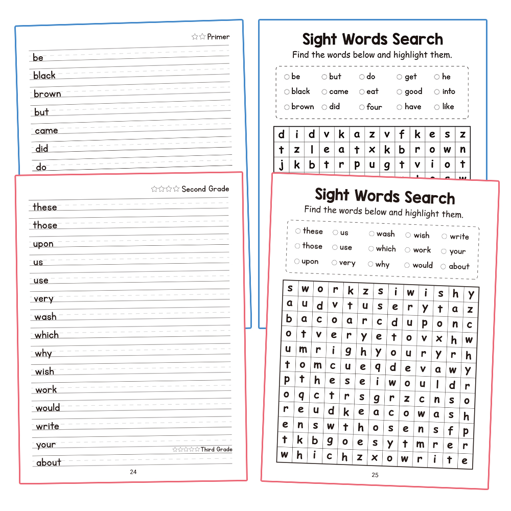43 Pages Read and Find Phonics Search Educational English Workbook for ...