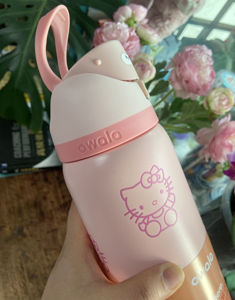 New KT Cat Owala Insulated Water Bottle 32oz Portable thermos Outdoor ...