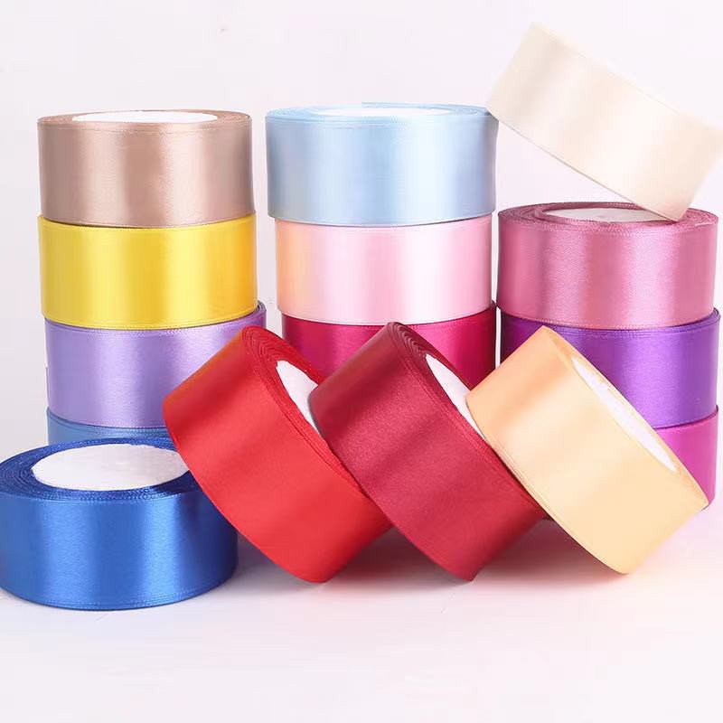2.5cm Wide And 22m Long Environmentally Friendly Satin Material Used ...
