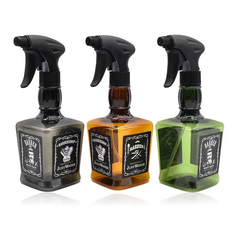 500ml Retro Wine Bottle Hairdressing Spray Bottle Air Pressure Salon ...