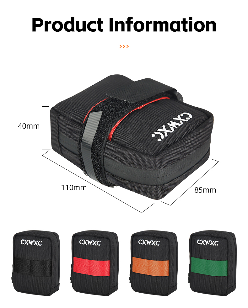 CXWXC Mini Bicycle Saddle Bag 0.35L Lightweight Small Bike Bag Portable ...