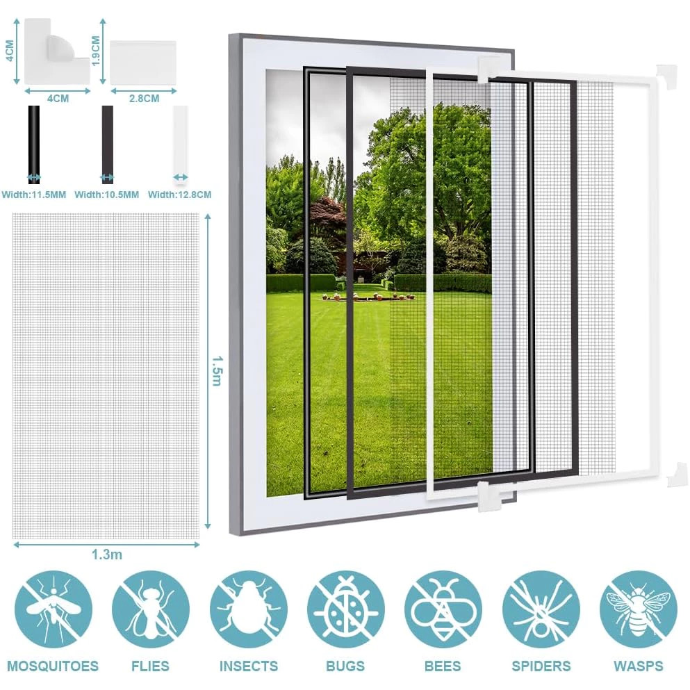 Kyoca (Full Set - All Frames) Adjustable Magnetic Insect Screen, DIY ...