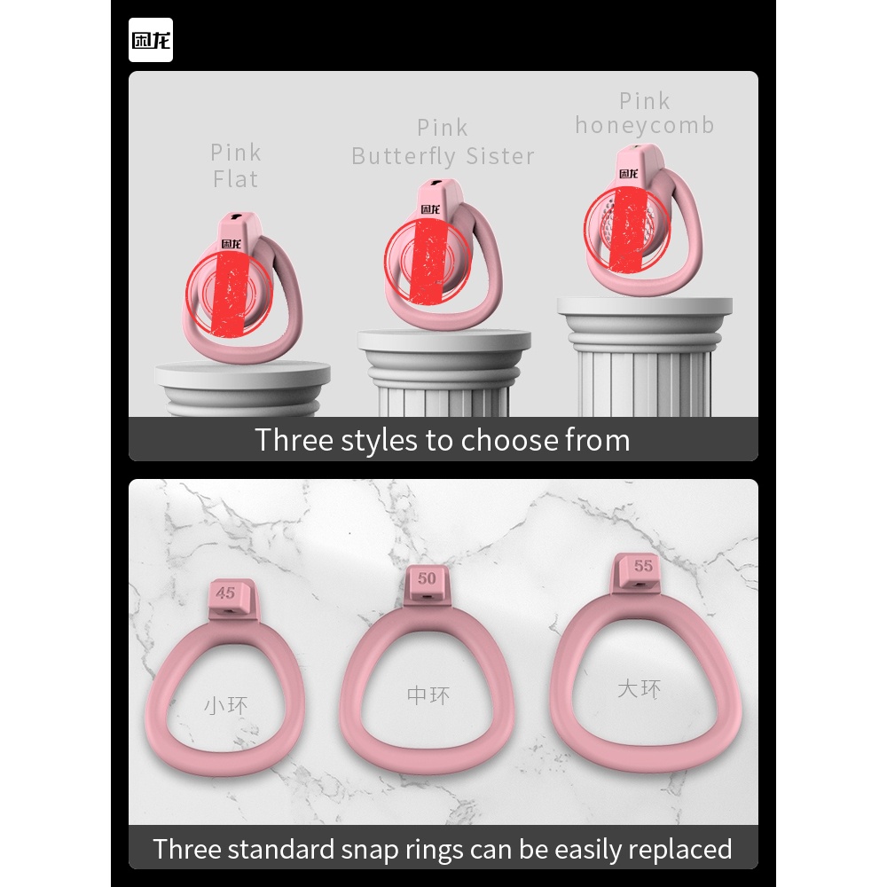 JEUSN Male Chastity Cage Lock Sissy femboy Cock Cage Device Sex Toys ...