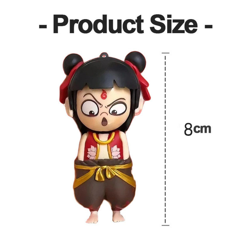 🔥Ship 24H🔥 Nezha Keychain Nezha Ao Bing Figure Face Changing Doll Toy ...