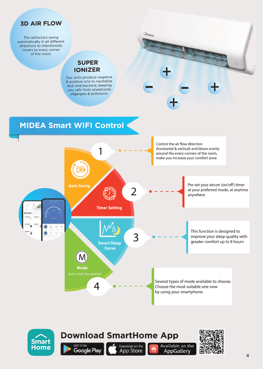 [System 1] Midea XtremeSave Inverter Single Split Aircon | Shopee Singapore