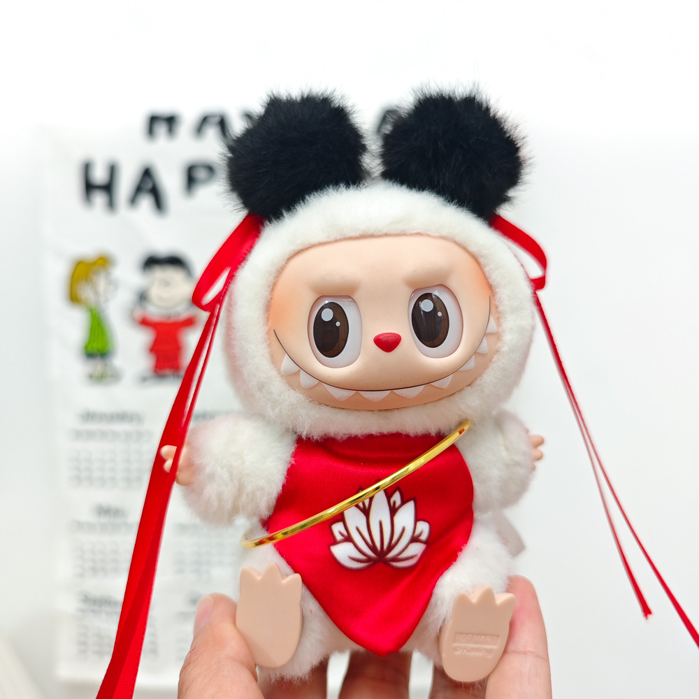 Labubu changing clothes, Nezha Aobing costume is suitable for Labubu V1 ...