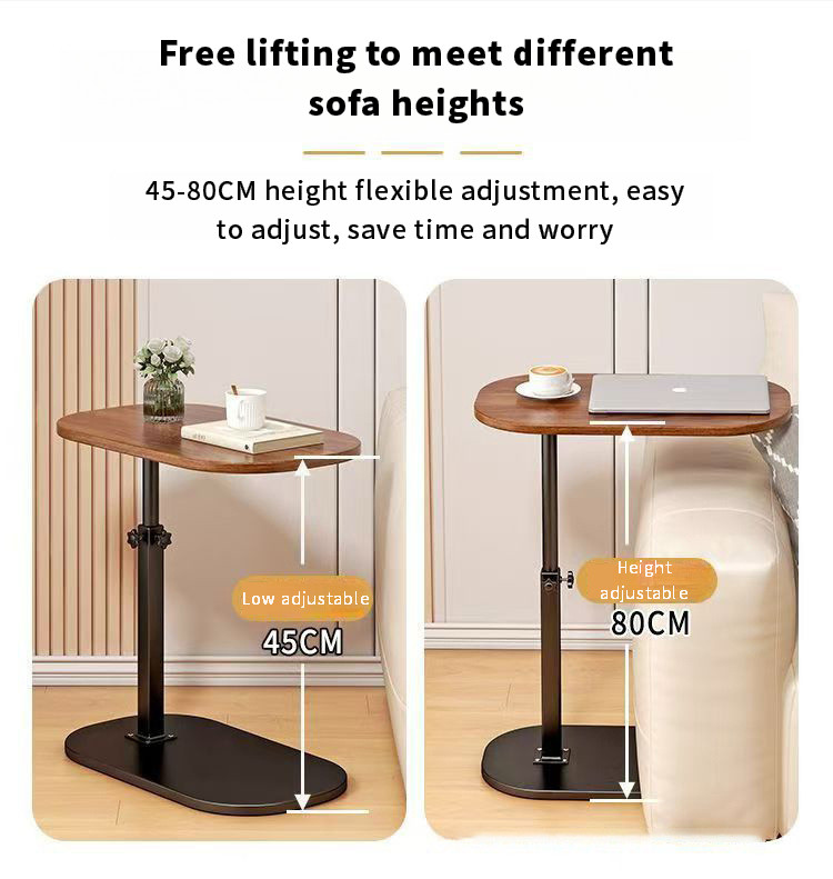 (SG warehouse) adjustable sofa side table living room home tea table ...