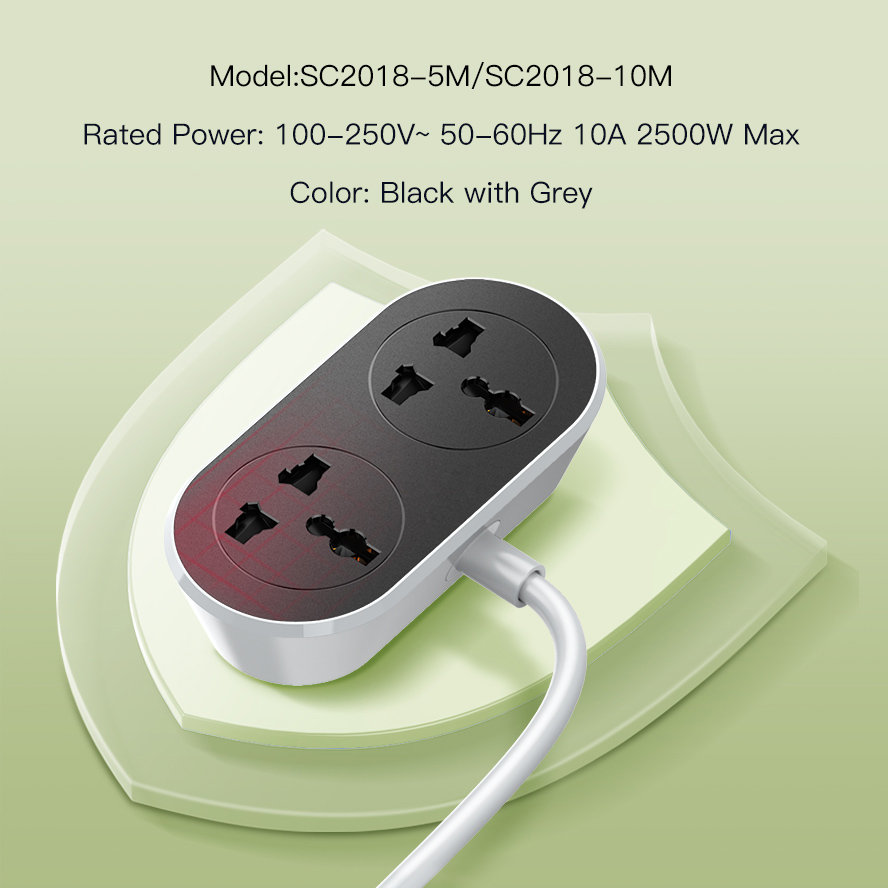 Heavy Duty Extension Cord 5M/10M Extension Socket Universal Power Strip ...