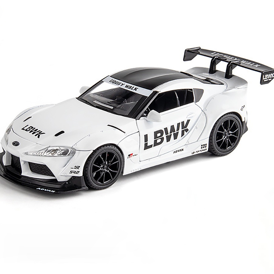 Perfect Toyota Scale: 1:22 Supra Supercar Metal Alloy Toys Car Model ...