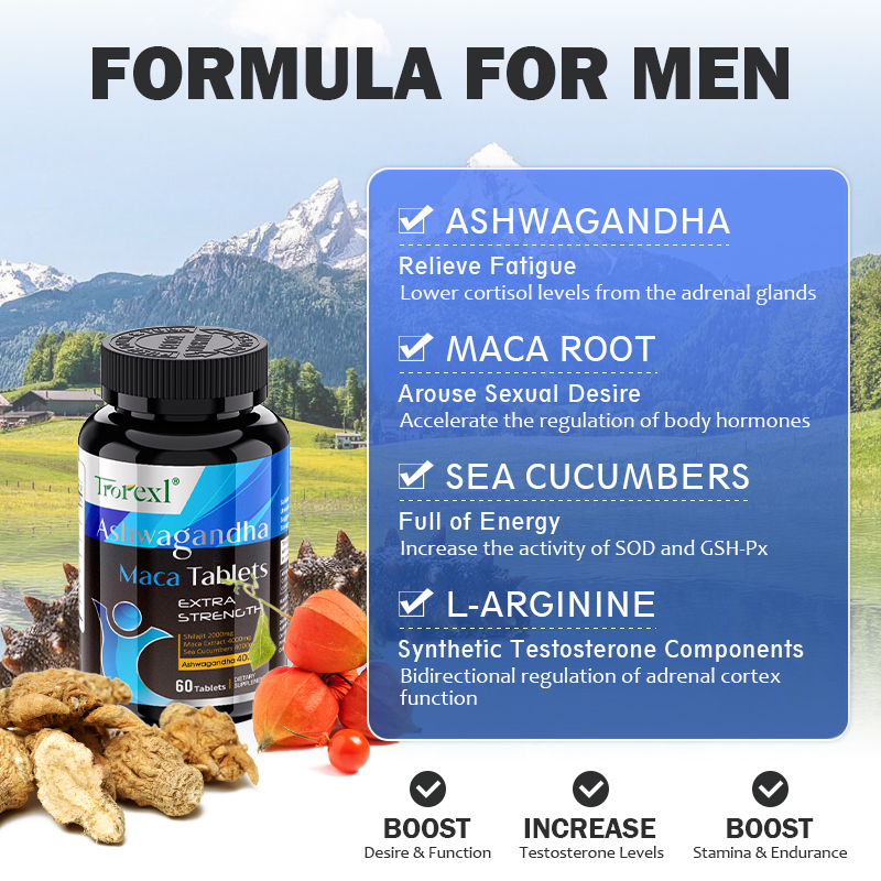 [Hot Sale] Local Delivery Trorexl Halal Men's Ashwagandha Maca Dietary ...