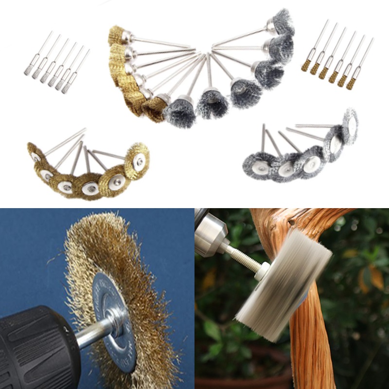 Wire Wheel Brush Polishing Drill Rotary Tool Grinder Welding Polishing ...