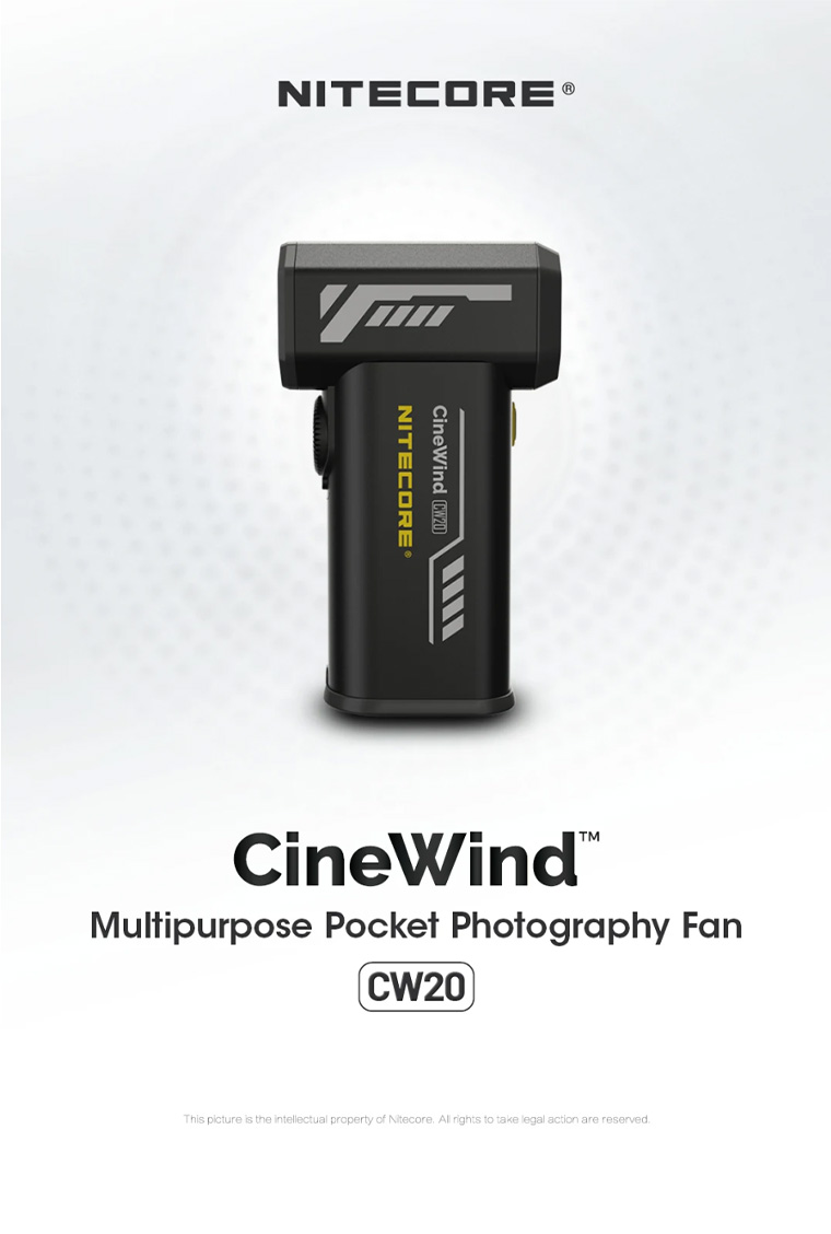 Nitecore CW20 Photography multifunctional pocket fan, portable electric ...