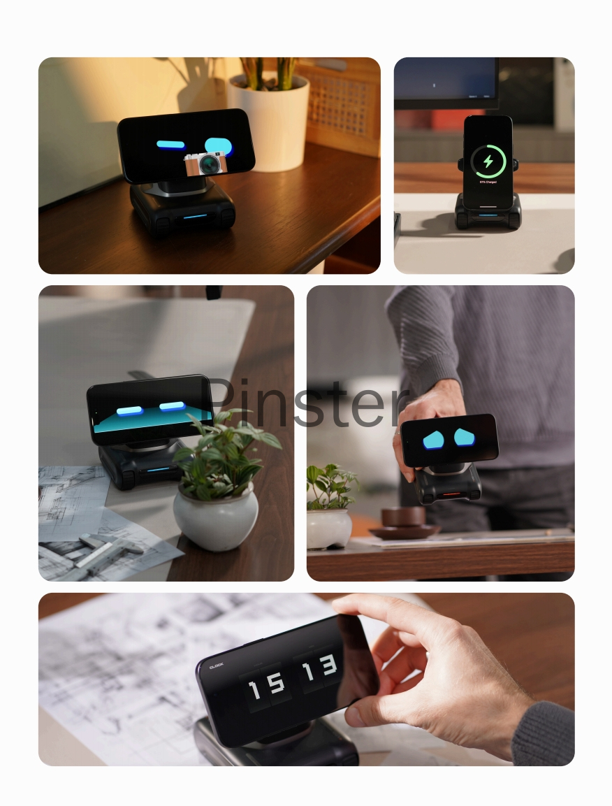 LOOI Robot ChatGPT Integrated Biomimetic Behavior System AI with Personality 10W Wireless Phone ...