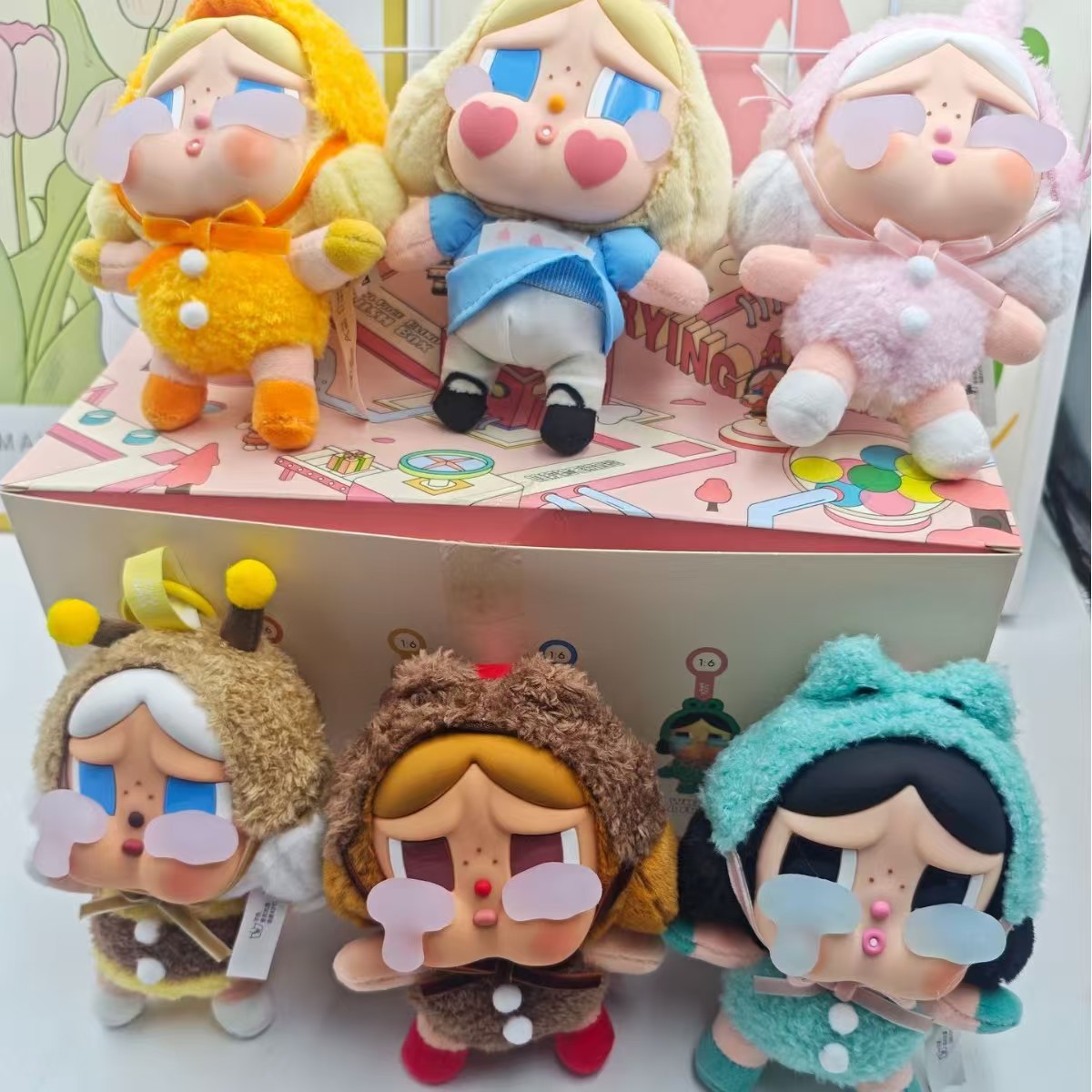 Labubu POP MART CRYBABY Crying Again Series-Vinyl Face Plush Blind Box ...