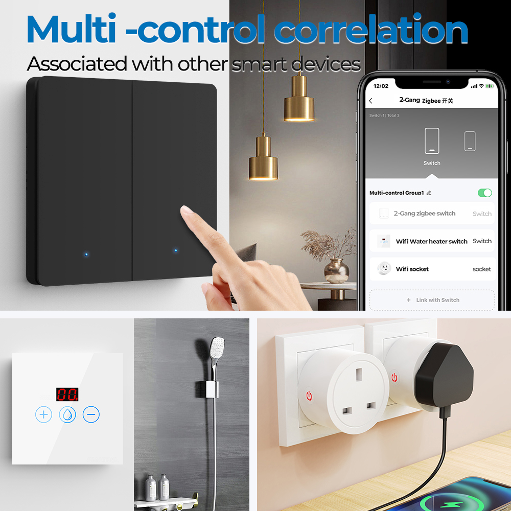 SMATRUL Tuya Zigbee Smart Switch Smart Switch No Neutral No Capacitor ...