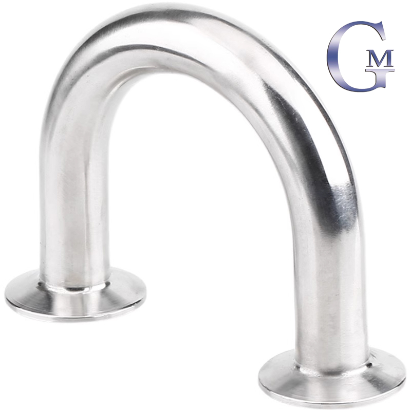 19/25/32/38 MM 304 U Bend Pipe With Ferrules Sanitary 180 Degree Elbow ...