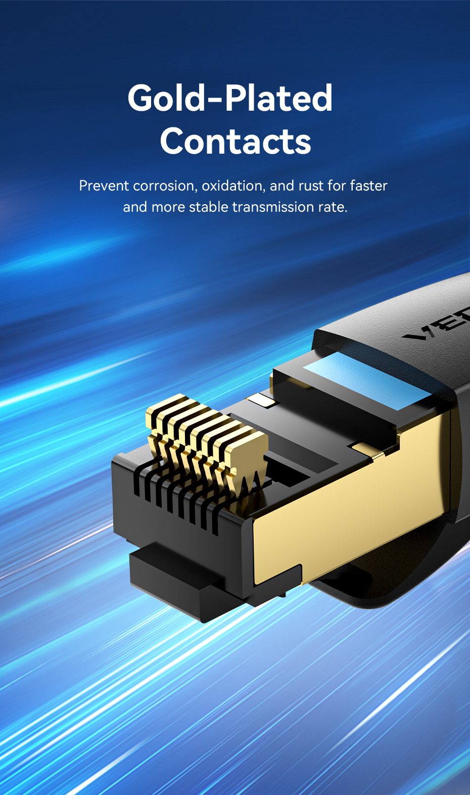 Vention Ethernet Cable Cat 8 40Gbps Super Speed SFTP Cat8 Lan Network ...