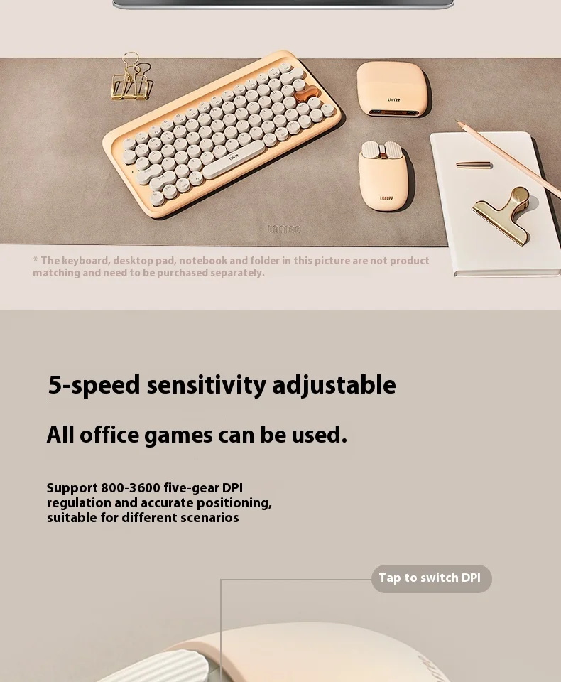 Xiaomi LOFREE Bluetooth Wireless Mouse 2.4G Bluetooth Dual Mode ...