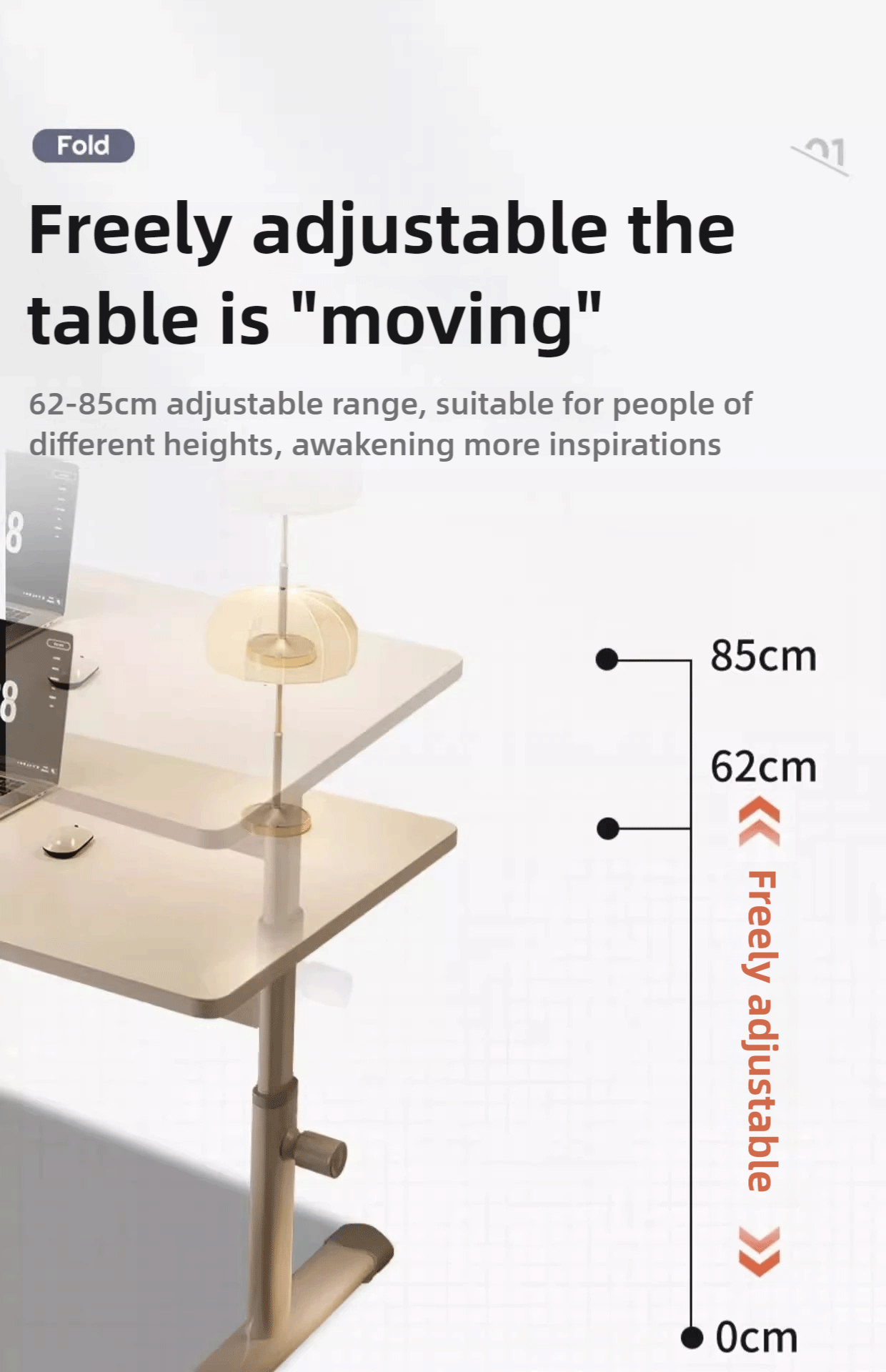 Adjustable computer desk Laptop Table for home use children's learning ...