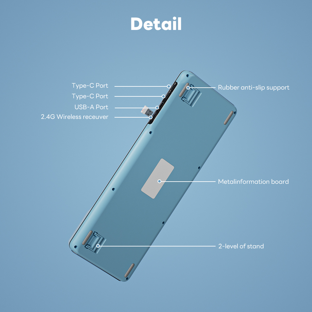 KZZI Z98 Nezuko Purple 94 Key Gasket Structure Three-Mode Bluetooth ...