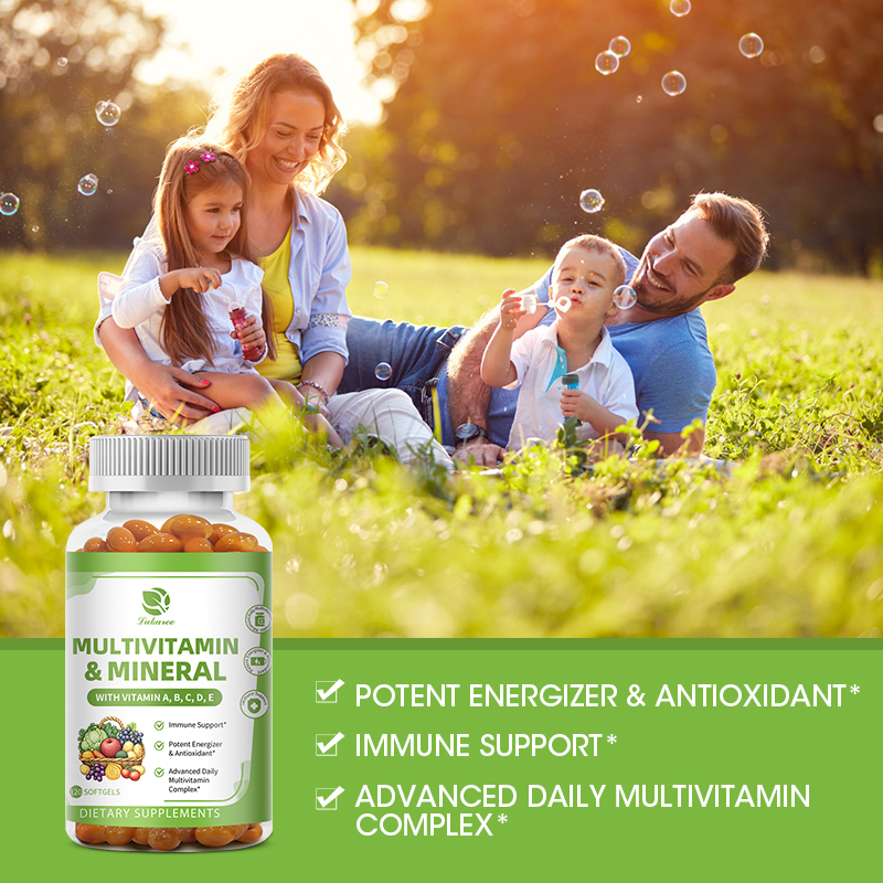 Lukaree Multivitamin Capsules Multiminerals Supplement Vitamins A,B, C ...