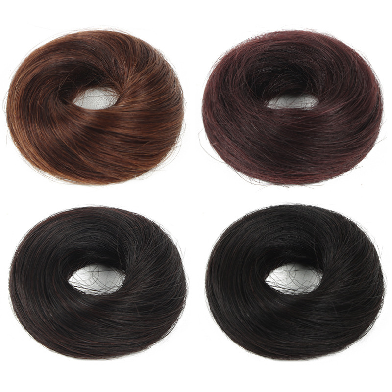 Wig Rubber Band Straight Hair Hair Ring Female Simulation Hair Fluffy ...