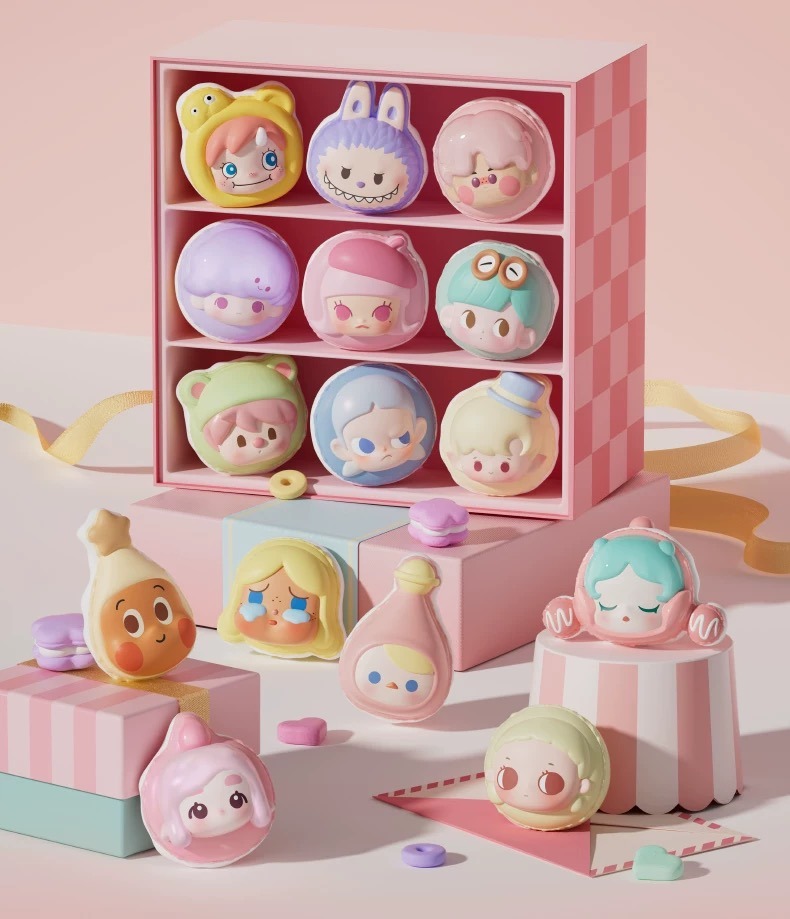 POP MART Official POP BEAN Macaroon Dessert Series | Shopee Singapore