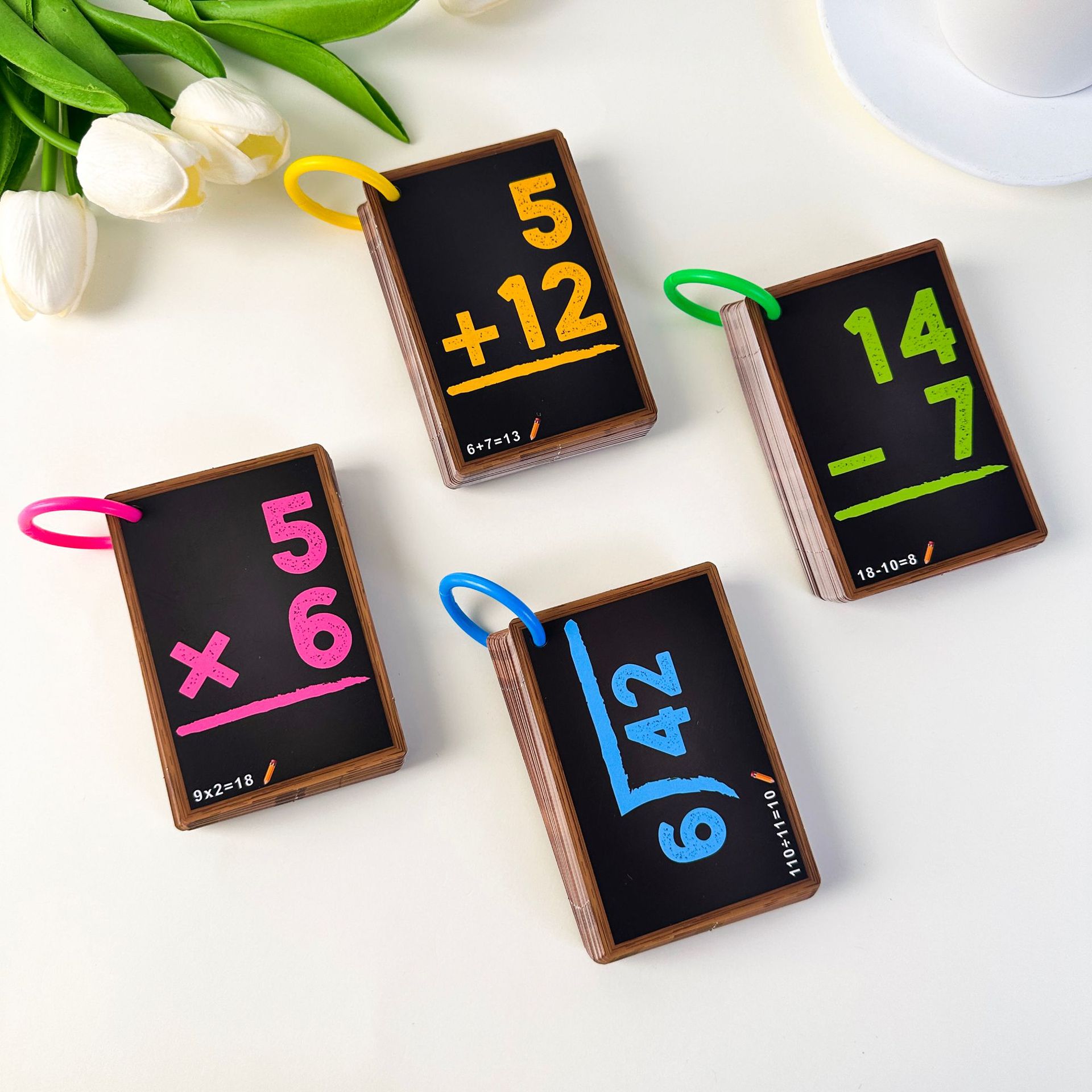 Math Flash Cards Set - Math Flashcards Addition, Subtraction ...