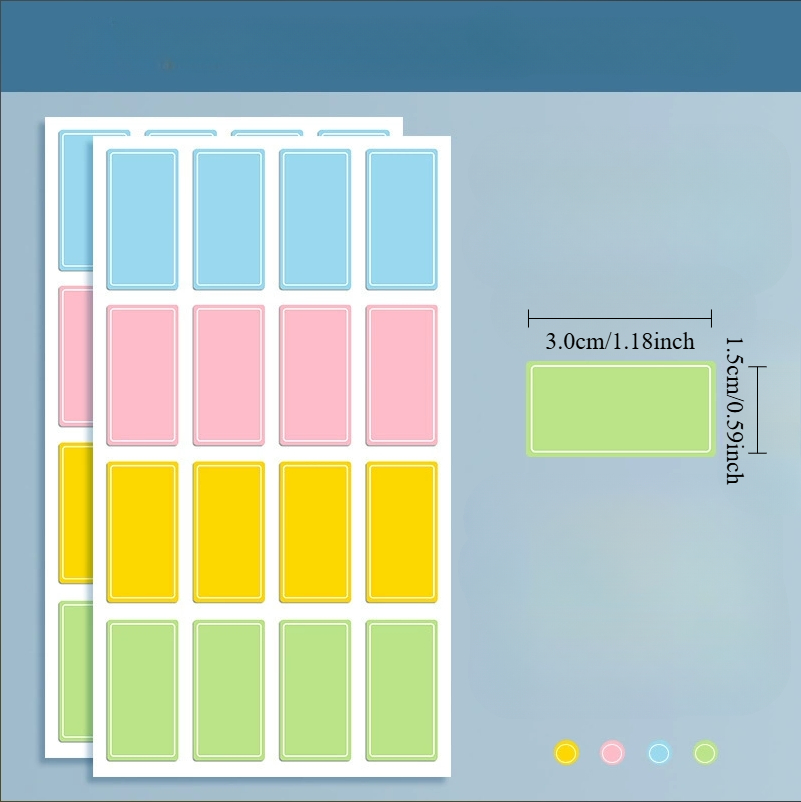 160/60/40 pcs10 sheets colored Key point markings label stickers, index ...