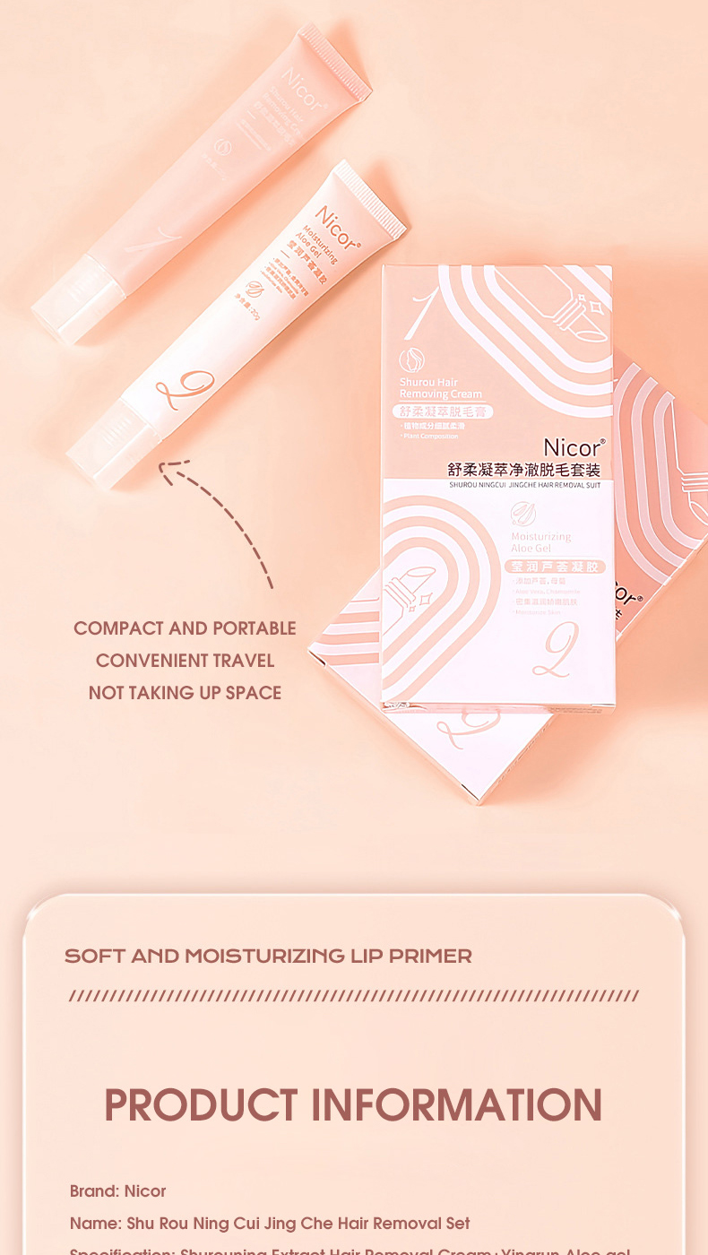 Nicor Lip Hair Removal Cream for Men and Women, Gentle for Removing ...