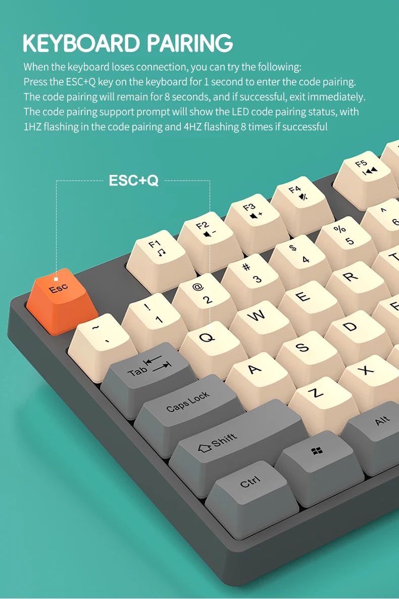【SG Spot】Wireless keyboard mouse set，multi-device compatible,office ...